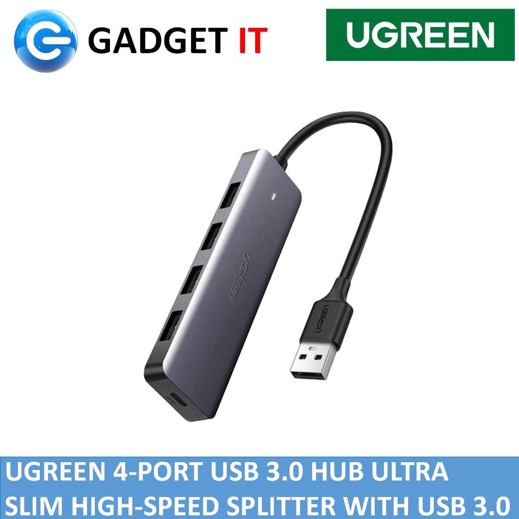 UGREEN USB 3.0 4-Port Ultra Slim High-Speed Hub | Shopee Malaysia