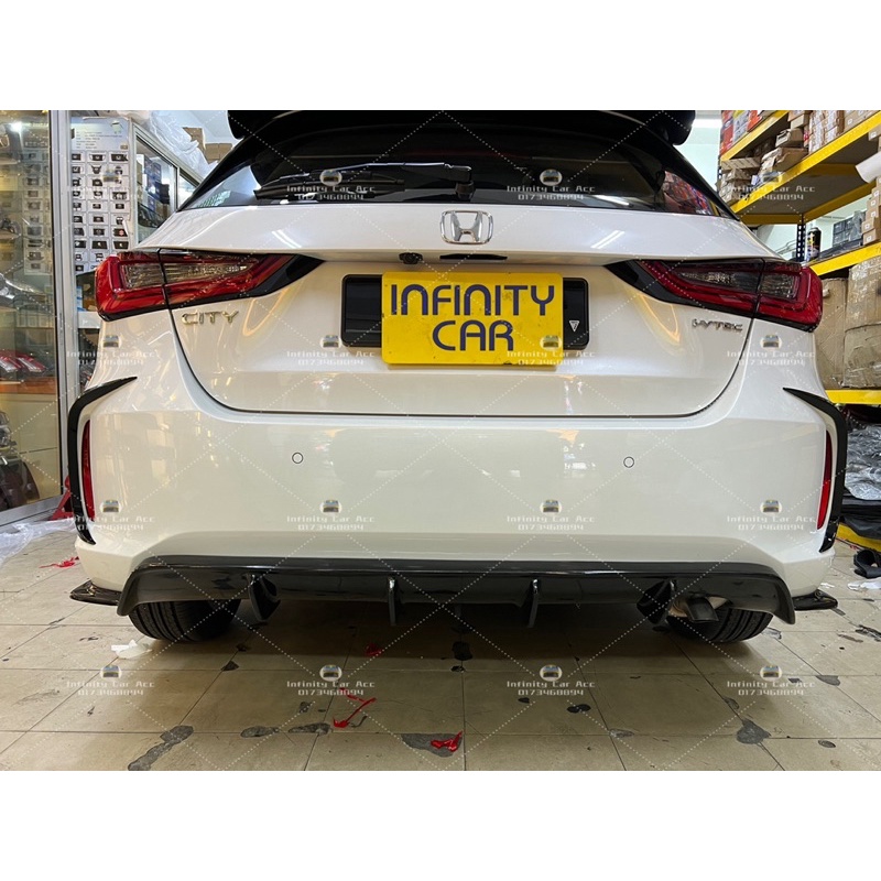 Honda City HB 2022 Hatchback Rear Diffuser 3pcs | Shopee Malaysia