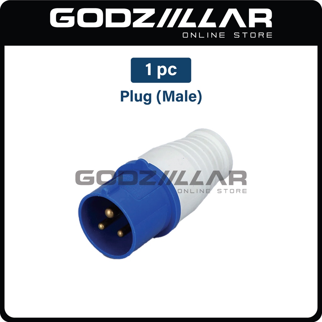 16A 3-Pin Industrial Plug & Socket | Male Plug & Female Socket & 3-Ways ...