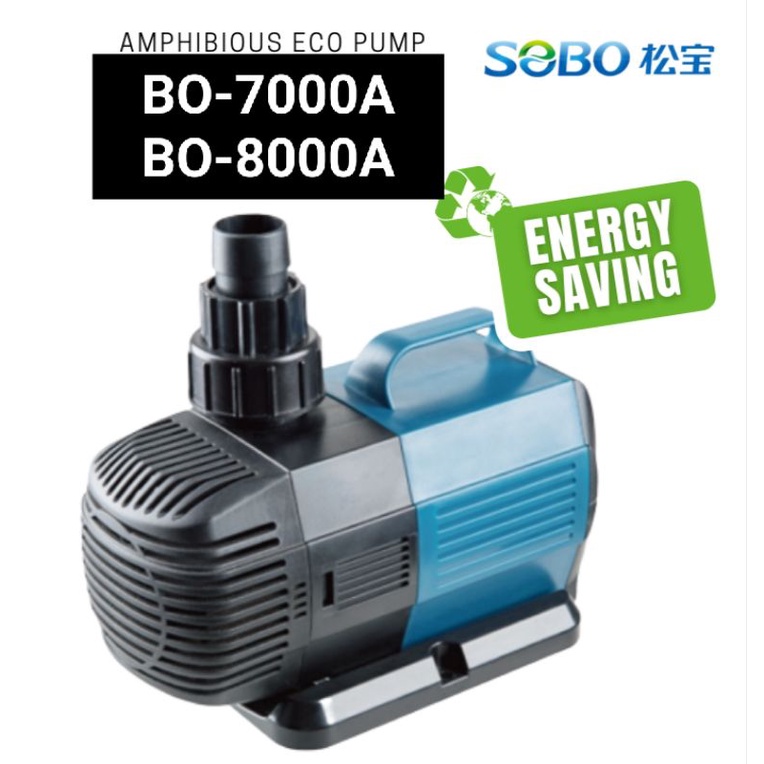 SOBO Amphibious Aquarium Eco Water Pump BO7000A BO8000A | Shopee Malaysia
