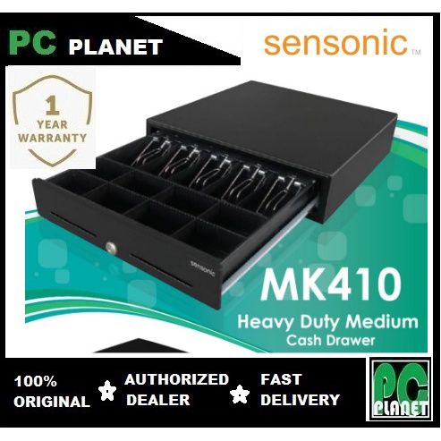 Sensonic / CodeSoft Cash Drawer Cashier Box 5 BILLS + 4 COINS SLOT ...