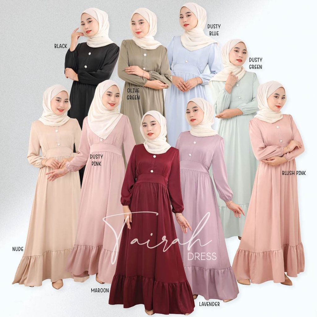 CHICCHOC l TAIRAH DRESS MODEN 787 BAJU RAYA READY STOCK | Shopee Malaysia