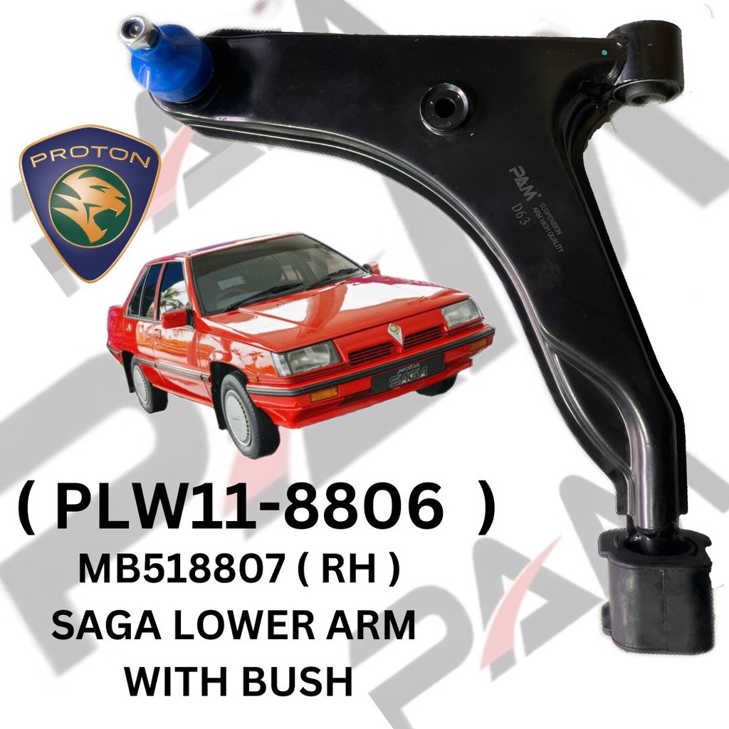 SAGA LOWER ARM WITH BUSH (MB518807 RH / MB518806 LH) | Shopee Malaysia