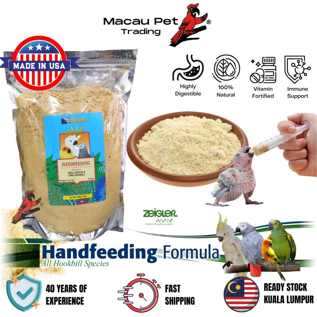 MPT 1Kg Zeigler Hand feeding Baby Bird Food Kaytee Exact Hand Feeding ...