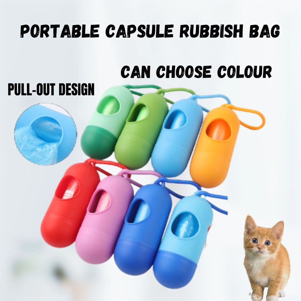 Portable Garbage Rubbish Bag Disposable Refill Dispenser Plastic ...