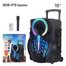 15 Inch Peak Power 1800W Karaoke Party Audio Outdoor Bluetooth Speaker Portable Wireless Column ...