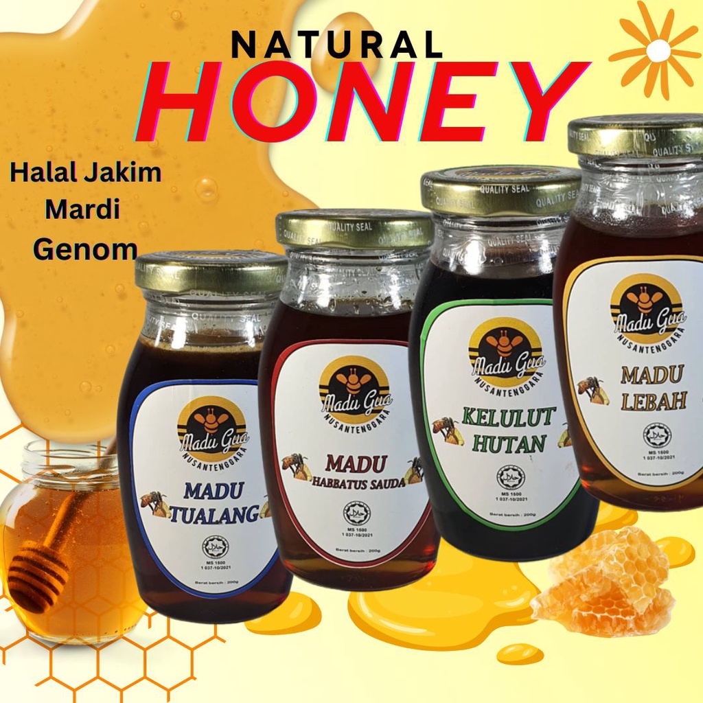 Madu Asli Lebah Hutan Pure Honey Original Tualang Kelulut Dan Lebah Di ...