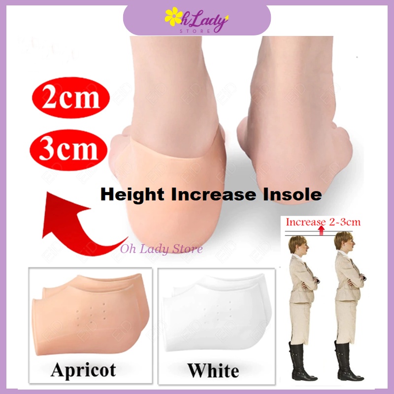 Insole Heel Lift Insert Shoe Pad Height Increase Cushion Elevator Taller (116) | Shopee Malaysia