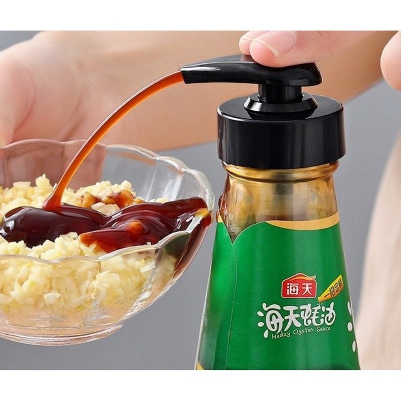 Household Syrup Ketchup Olive Oil Bottle Head Pressure Nozzle Oyster Sauce Pump | Shopee Malaysia