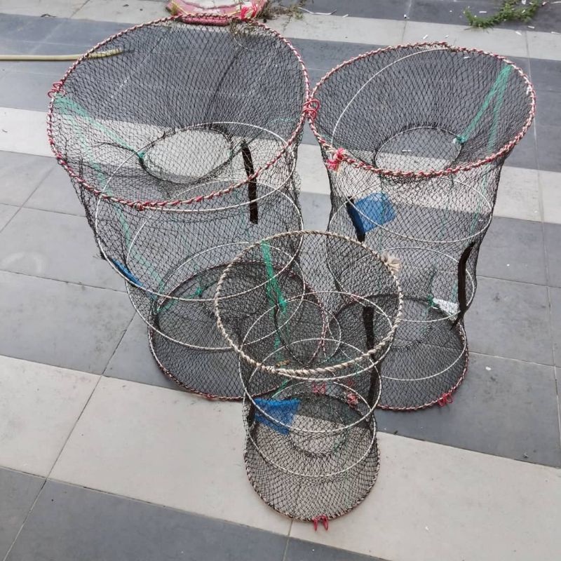 【READY STOCK】Bubu Ikan Udang Ketam Crayfish Trap Bubu Spring | Shopee ...