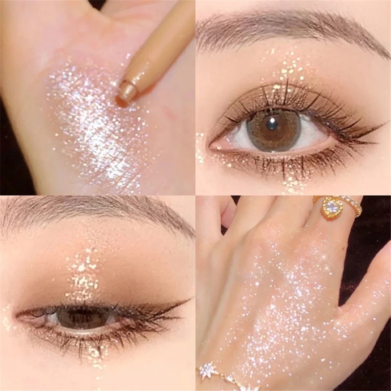 Pearlescent Matte Diamond Glitter Eyeshadow Pen/ Waterproof Highlight ...