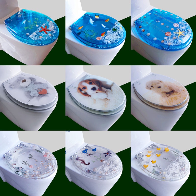 Resin Toilet Lid Home Versatile UVO Type Thickened Toilet Lid Toilet ...