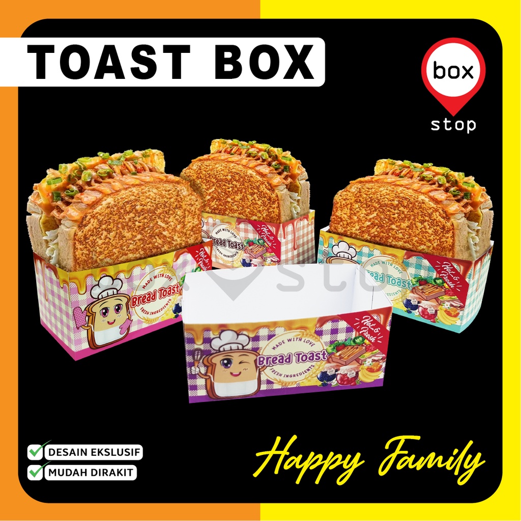 Toast Box Toast Box Toast - HAPPY FAMILY ed - IVORY 10x5x5 - (50Pcs ...