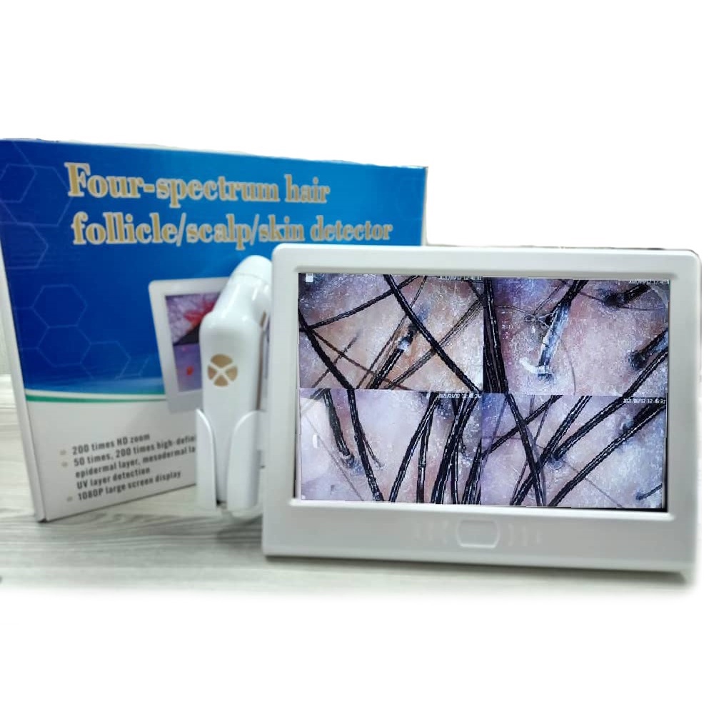 Scalp Hair Follicle Face Skin Detector Hair Analyser Machine Digital ...