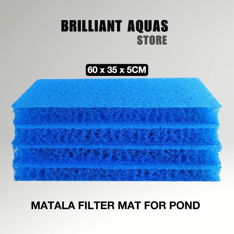 Matala Filter Mat For Pond Aquarium 60 x 35 x 5 CM | Shopee Malaysia