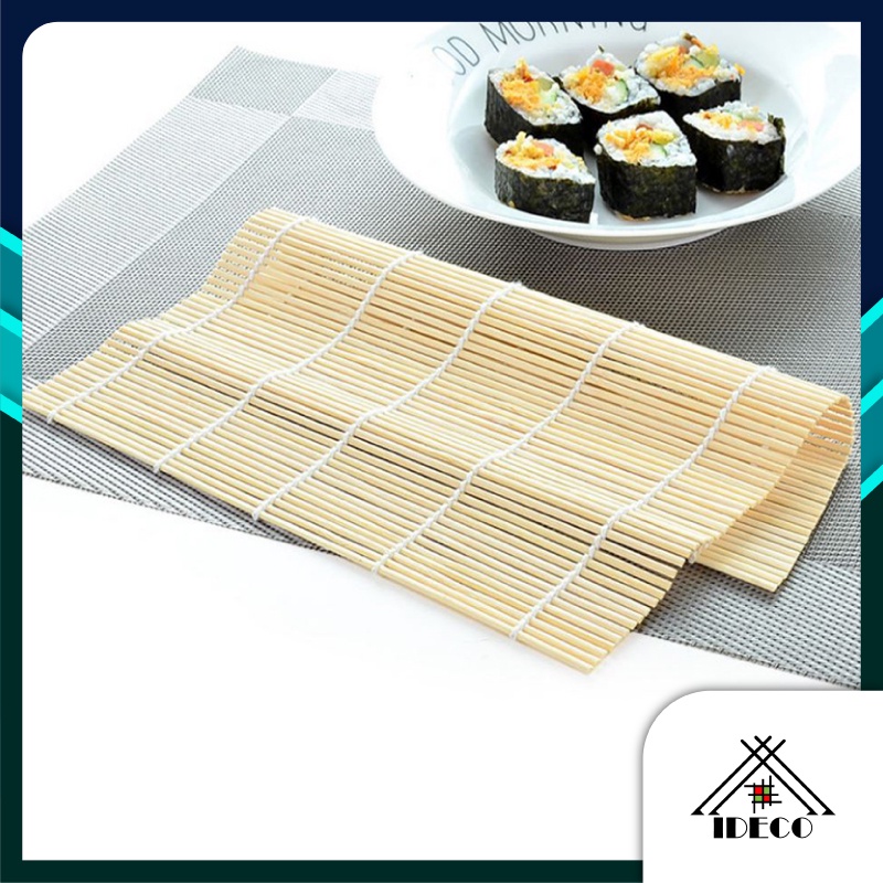 iDECO Japanese Sushi Bamboo Roller Mat Bamboo Stick Rolls Bamboo Mat ...