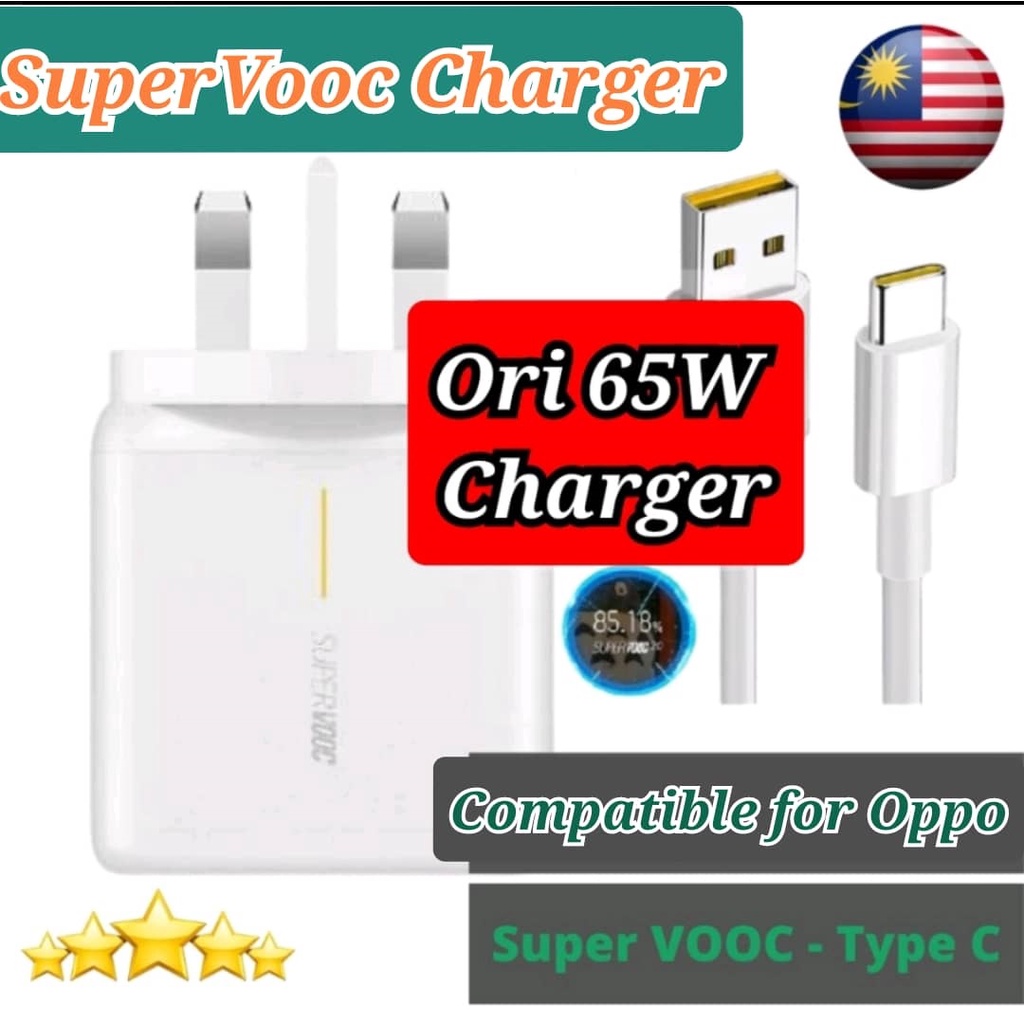 VOOC & 120W SUPERVOOC 2.0 65W Flash Charger Vooc TYPE-C CHARGER SET ...