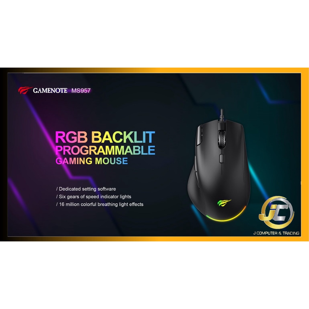 GAMENOTE RGB GAMING MOUSE MS957 | Shopee Malaysia