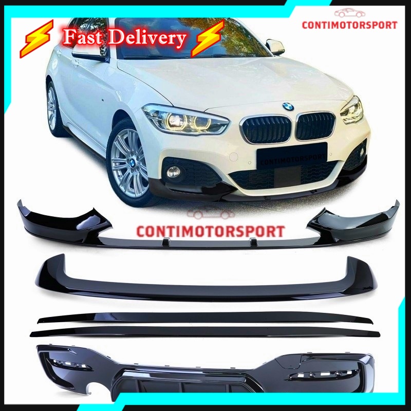 BMW 1 SERIES F20 M SPORT FIT M PERFORMANCE KIT LIP DIFFUSER TRUNK WING ...