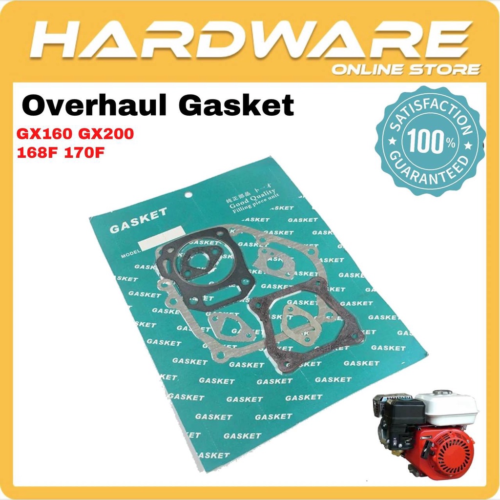 Gasket Set Honda GX160 5.5hp 6.5hp 7.0hp GX168 Engine Pump Koshi Ousen ...