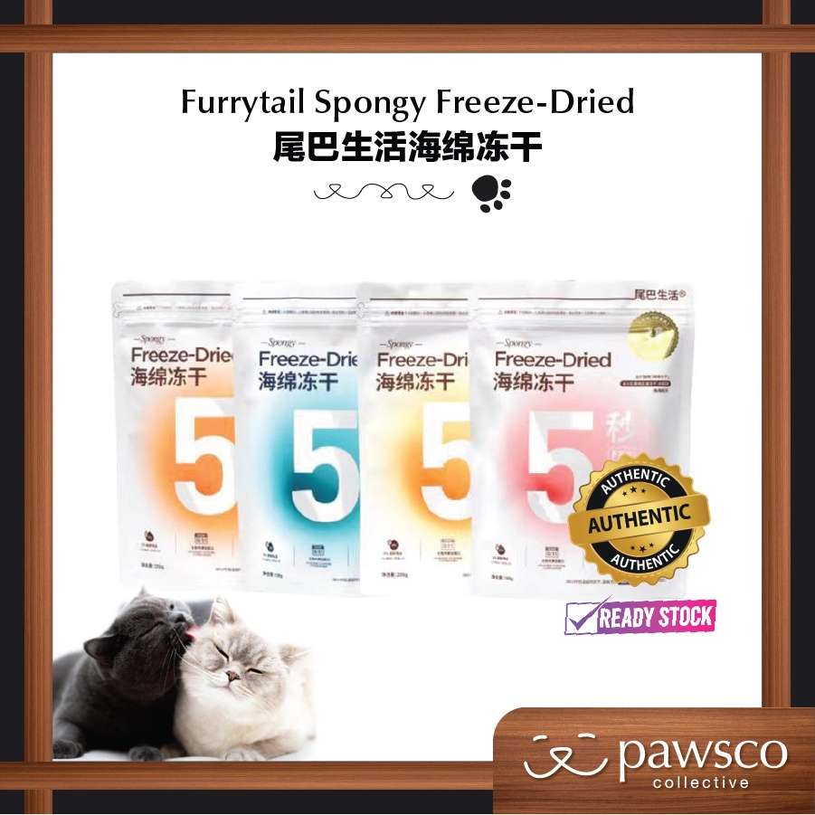 Furrytail Cat Food Spongy Freeze Dried Cat Food/尾巴生活猫主食海绵冻干/Furrytai ...