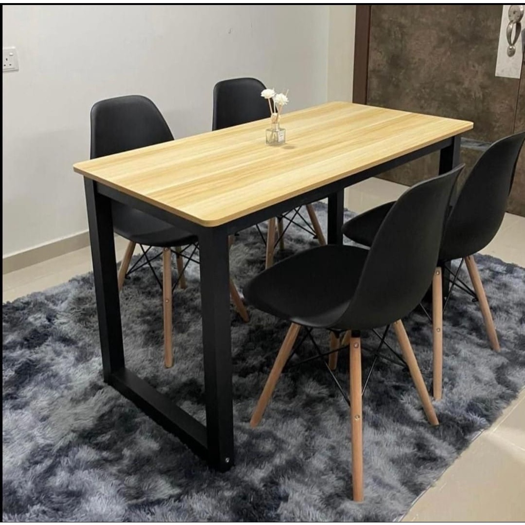 🔥READY STOCK⚡ Eames Dining Table 120X60CM / Meja Makan / Study Table / Dining Table Set/ Patio ...