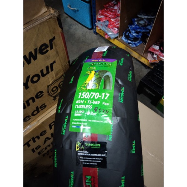 TIMSUN Tayar TS 689 Tubeless (150/70-17)FOC 2 Tubeless Gum | Shopee ...