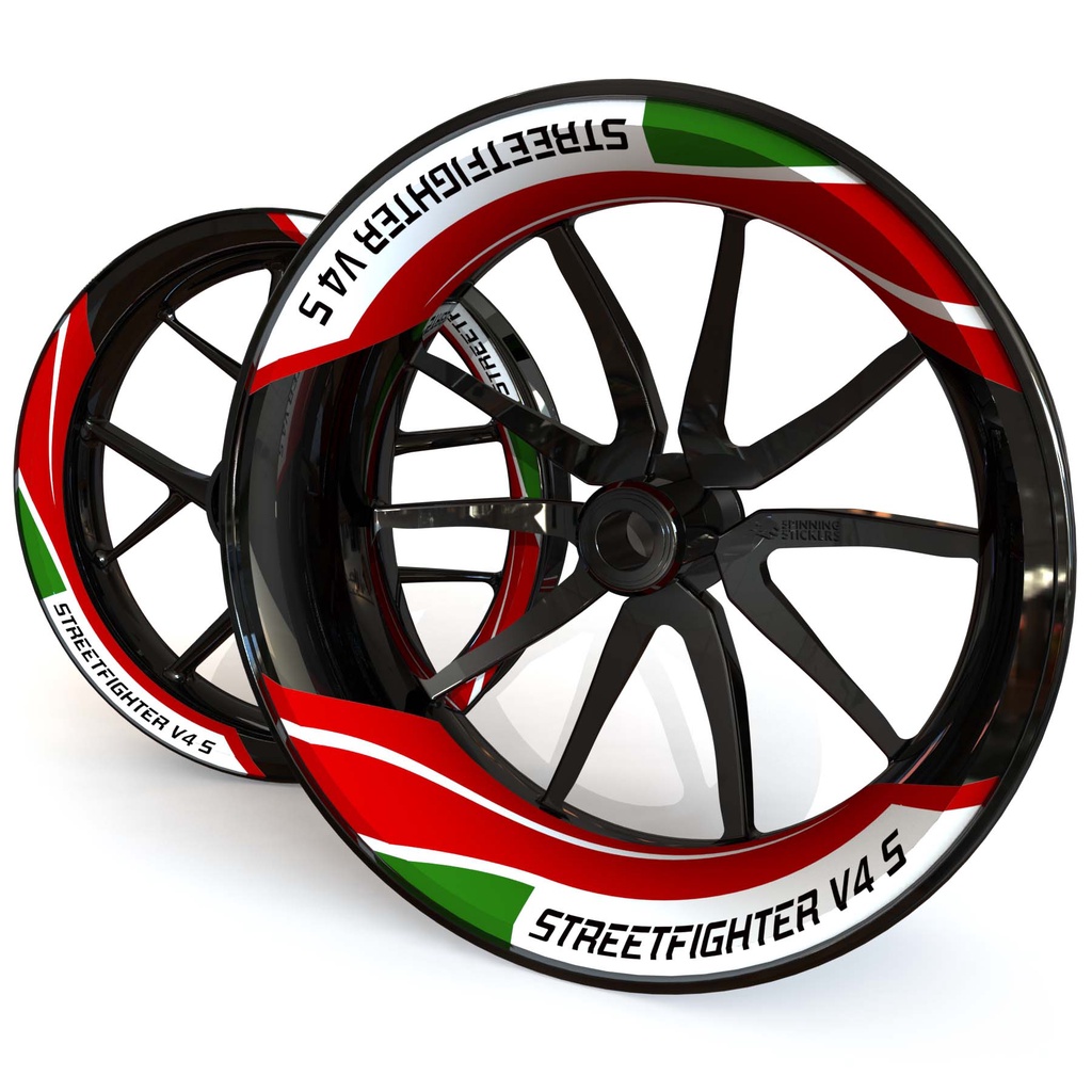 For Ducati Streetfighter V4 V4S Wheel Sticker Rim Decal Logo Italy Plus ...