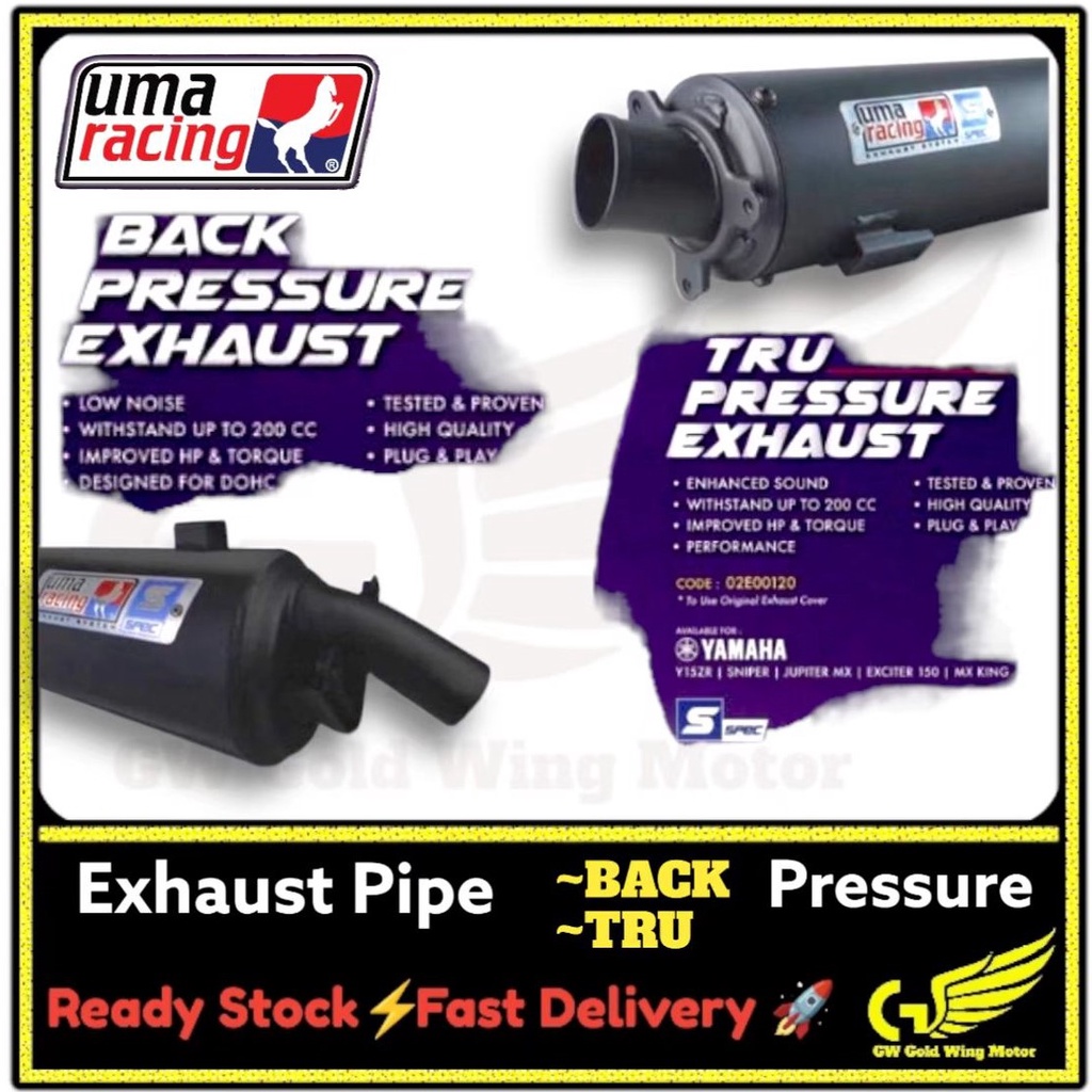 UMA RACING BACK TRU PRESSURE EXHAUST PIPE EX 28mm 32MM S Spec SLIP ON ...