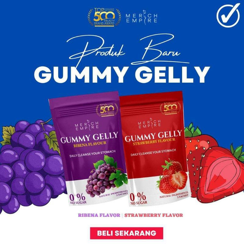 Gummy Gelly Kurus Putih | Gummy Jelly Merich Empire | Shopee Malaysia