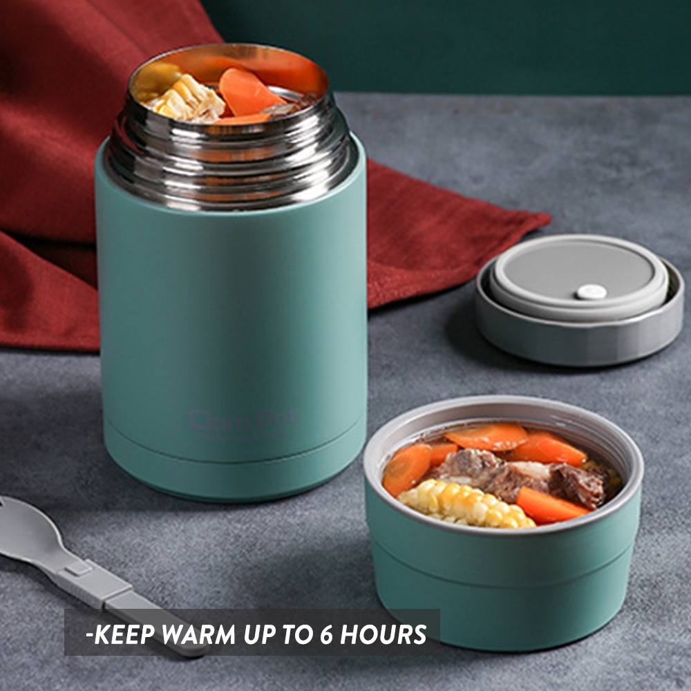 800ml 1000ml 304 Stainless Steel Thermos Soup Container Vacuum ...