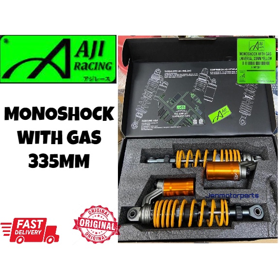 AJI RACING MONOSHOCK WITH GAS 280MM 335MM ABSORBER SUSPENSION UNIVERSAL ...