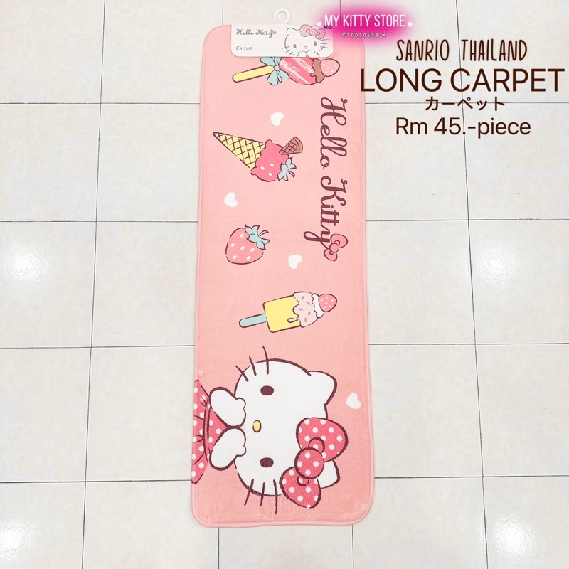 Moshi Moshi Thailand X Sanrio Hello Kitty Long Carpet Doormat Long Mat ...