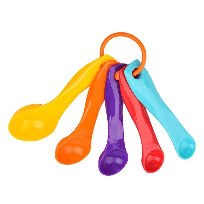 5-color Plastic Measuring Spoon Set - Set of 5 Measuring Spoons 1g | 2 ...