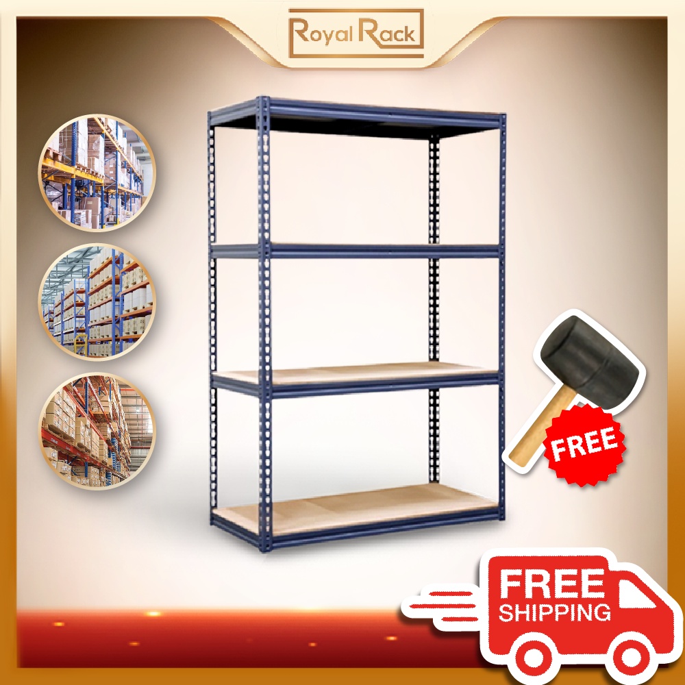 RoyalRack【Matte Black】Boltless Rack Storeroom Warehouse Storage Shelf ...