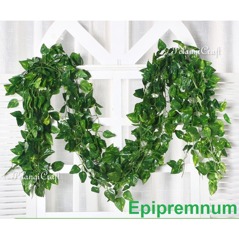 (200CM)HANGING IVY LEAF Artificial Plant Leaves Green Leaf Daun Hiasan ...