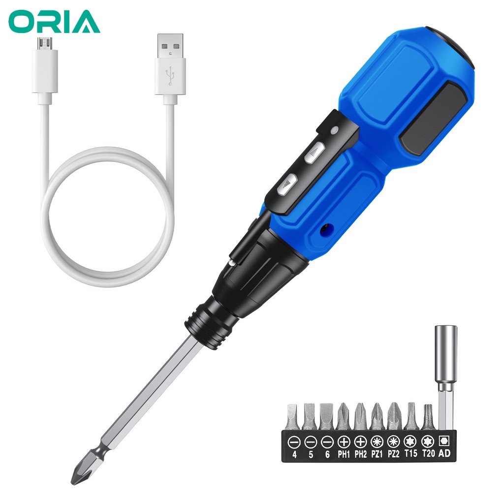 ORIA Precision Electric Screwdriver Set Cordless Magnetic Bits Driver ...