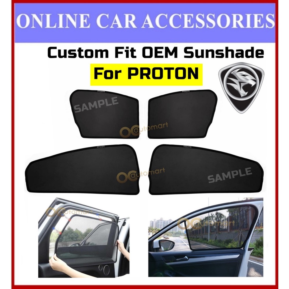 Proton Custom Fit Sunshade Sun shades for Proton Wira Exora Saga New ...