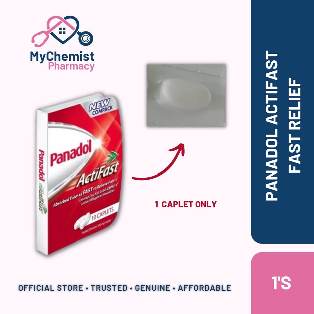 Panadol Actifast Caplet 1 Tab Only | Shopee Malaysia