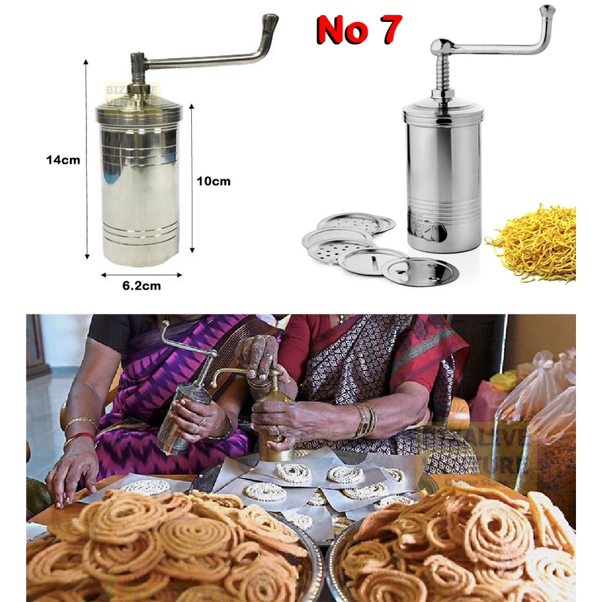 Stainless Steel Murukku Maker | Murukku Mould Sev Sancha | Putu Mayam ...