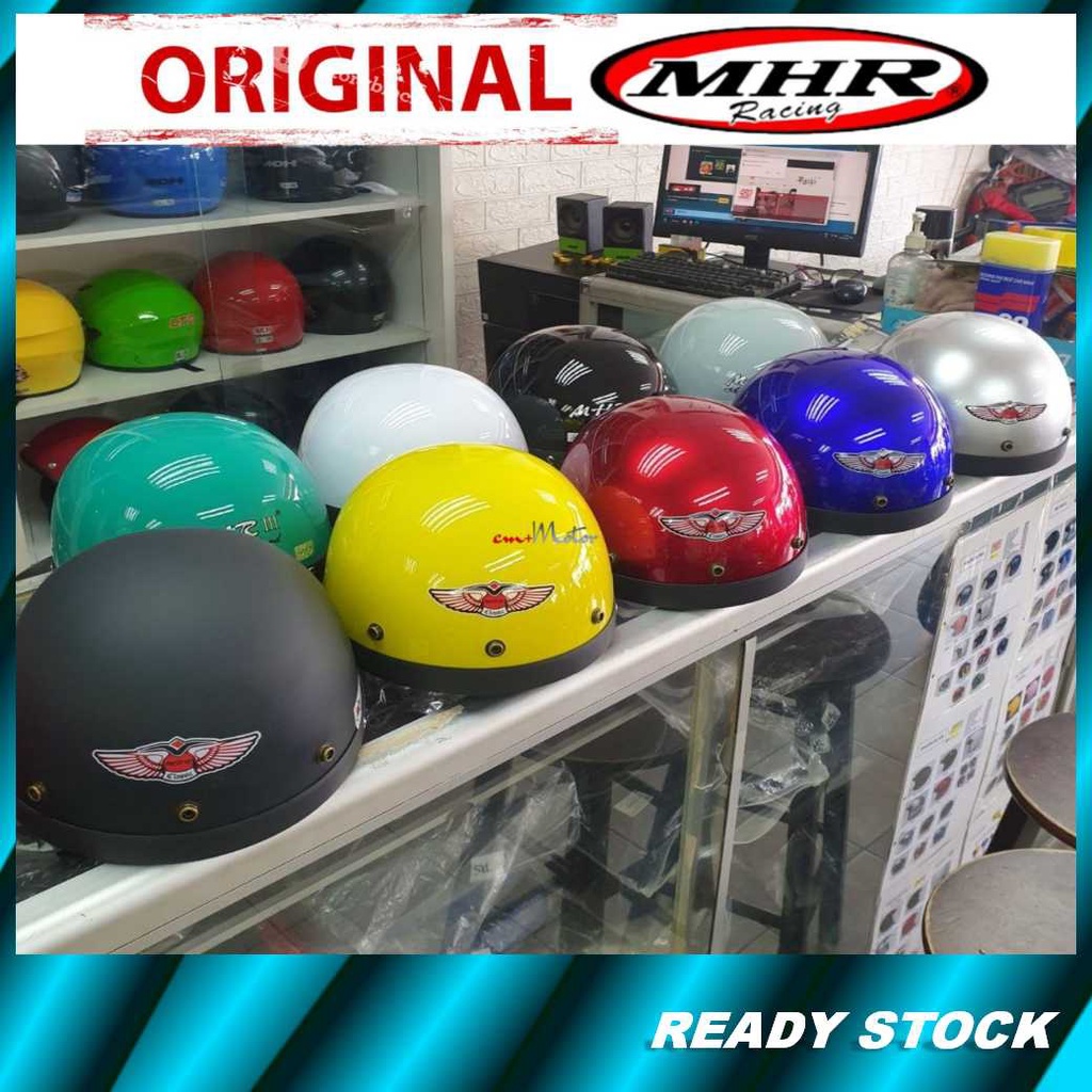 ORIGINAL MHR IIl Half Cut Steng Kura Half Turtle Helmet Motorcycle With ...