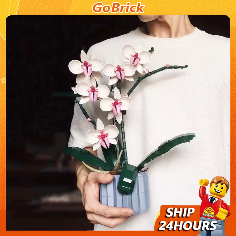 Orchid Lego Building Blocks Botanical Compatible 10311 Collection 2022 ...