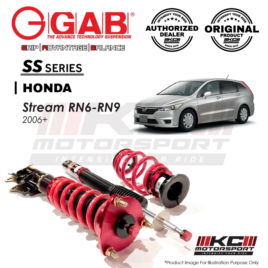 Honda Stream RN6 RN7 RN8 RN9 2006+ - GAB SS Series Fully Adjustable ...