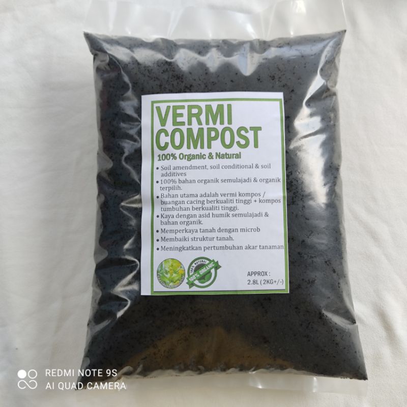2.8L(2kg+-)VERMICOMPOST/WORM CASTINGS/BAJA TAHI CACING. | Shopee Malaysia