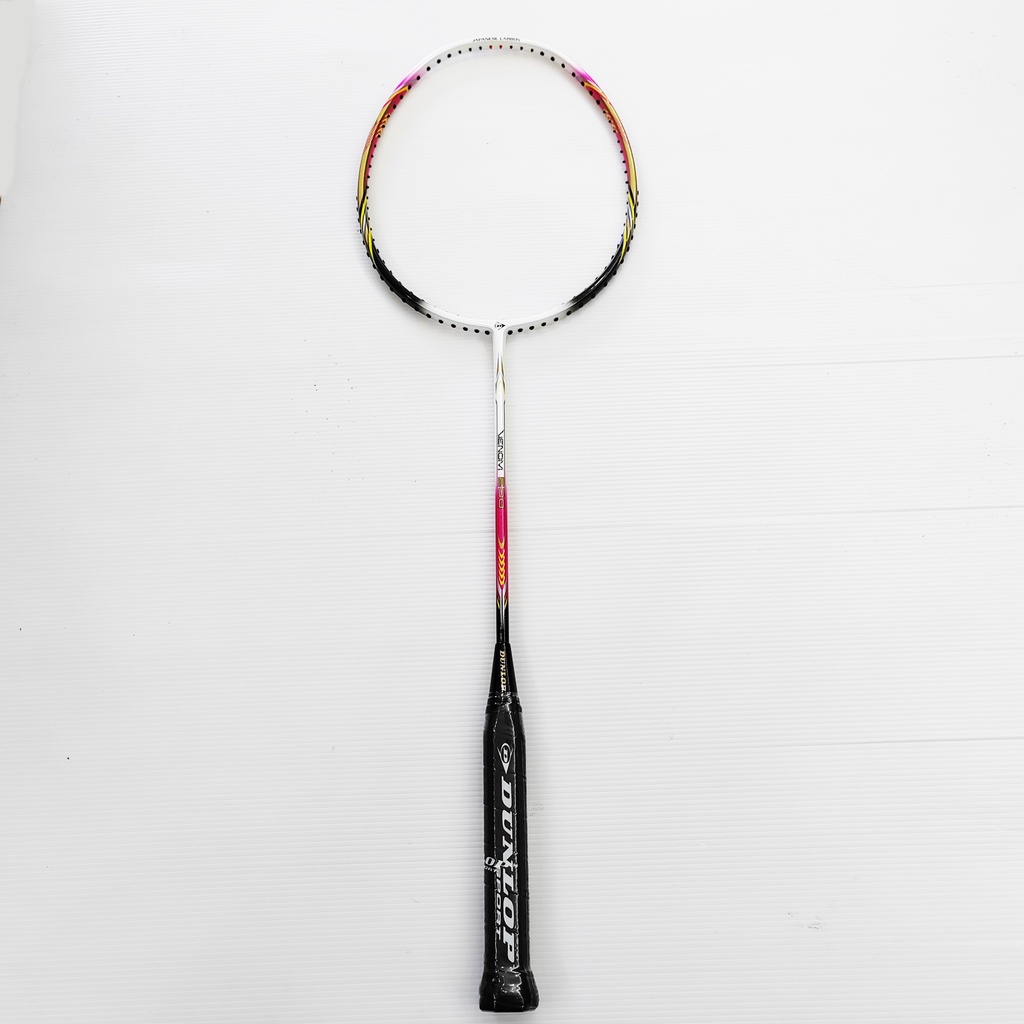 Dunlop Venom 100 200 300 Japanese Carbon Badminton Racket Raket Racquet ...