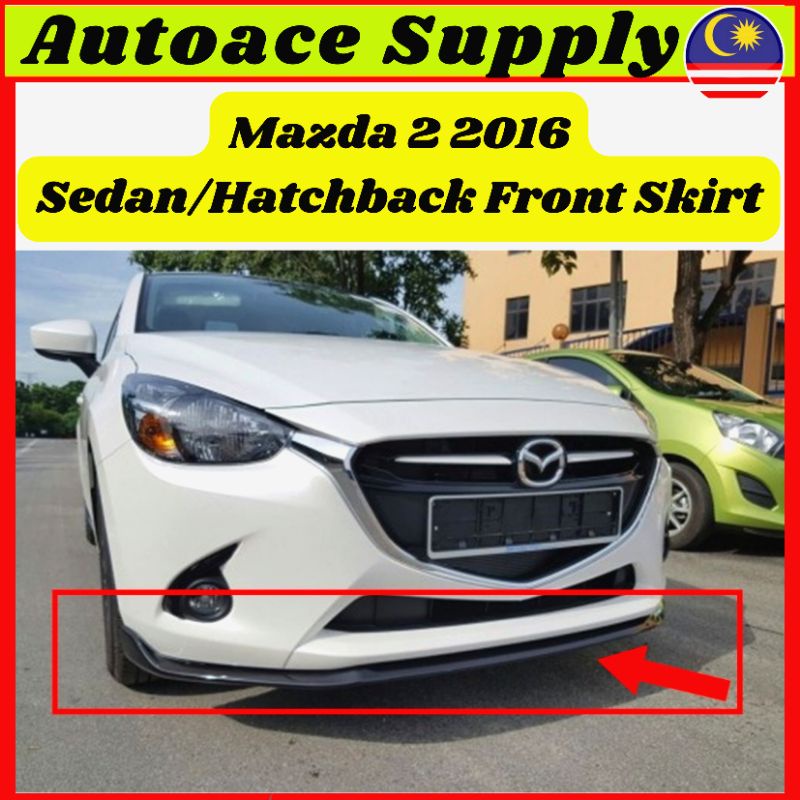 🔥Mazda2 Front Skirt Oem Paint Glossy Black | Shopee Malaysia