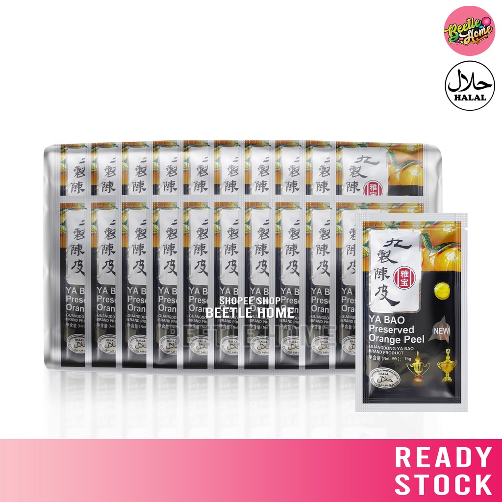 【Borong】 Yabao Mandarin Peel / Asam Kulit Limau / Orange Peel 九制陈皮 20Pkt x15g | Shopee Malaysia