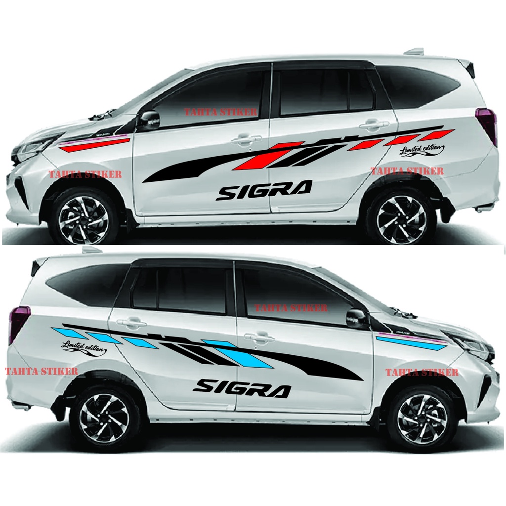 New daihatsu sigra Car sticker cutting daihatsu sigra Car Body sticker ...