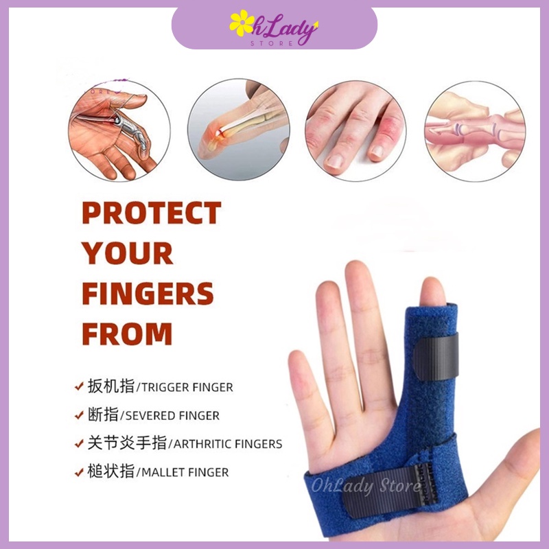 Finger Splint Corrector Support Brace Trigger Broken Fingers Straighten ...