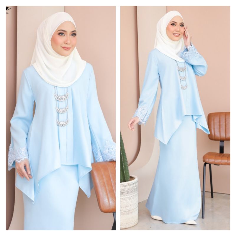 Kebaya Moden Rhea. 9106 Rhea Modern Kebaya Lace! Mermaid Style Skirt ...